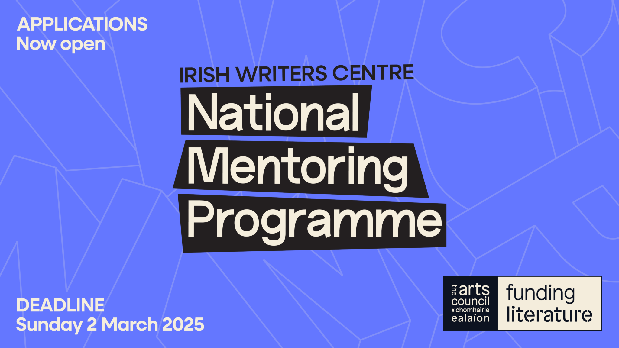 National Mentoring Programme - Irish Writers Centre : Irish Writers Centre
