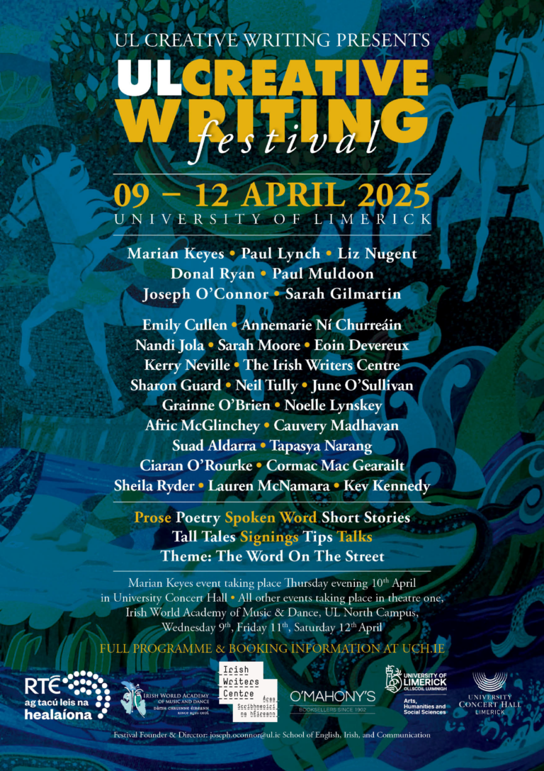 University of Limerick Creative Writing Festival 2025 - Irish Writers ...